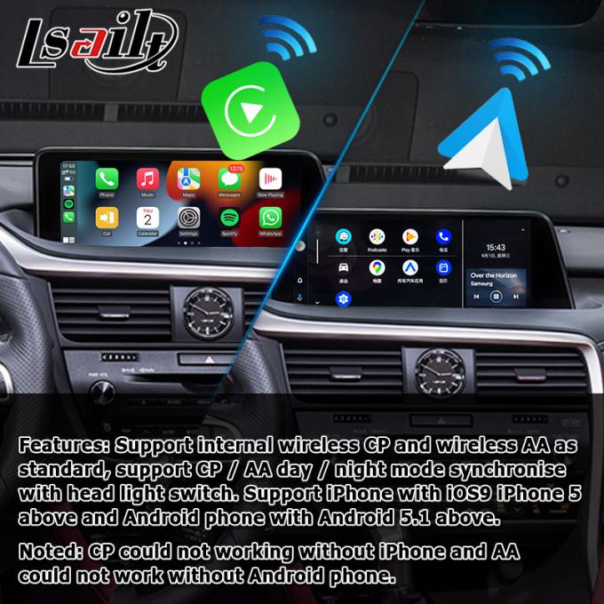 Lexus RX350 RX450h RX200t wireless carplay android auto screen ...