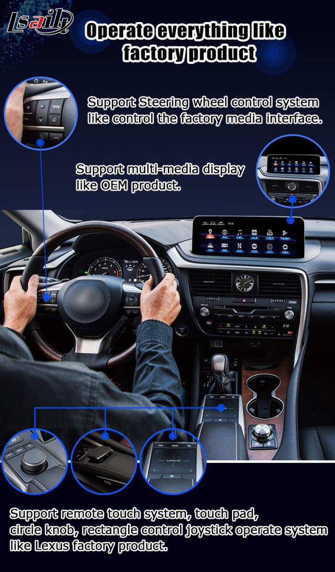 Lexus RX350 RX450h RX200t wireless carplay android auto screen ...