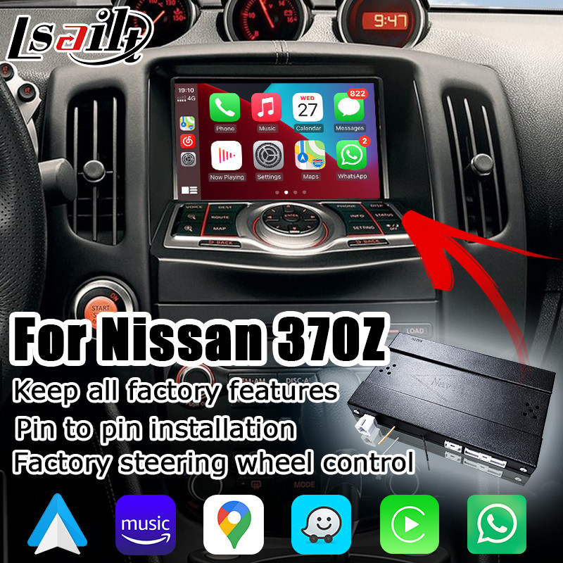 Lsailt Wireless Carplay Android Auto Interface For Nissan 370z Fairlady ...