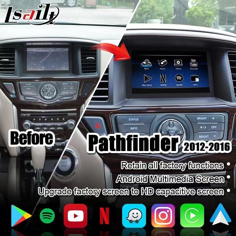 CarPlay Car Multimedia Screen for Nissan Pathfinder, Patrol, Armada ...