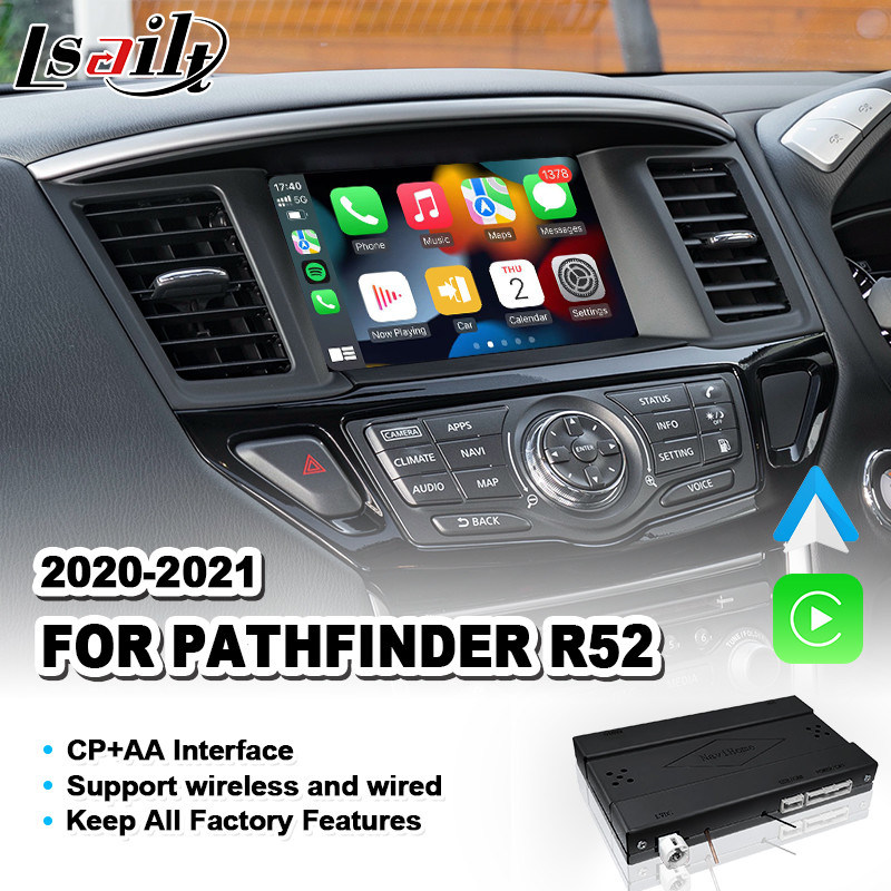 Wireless Carplay Android Auto Interface for Nissan Pathfinder R52 2020 ...