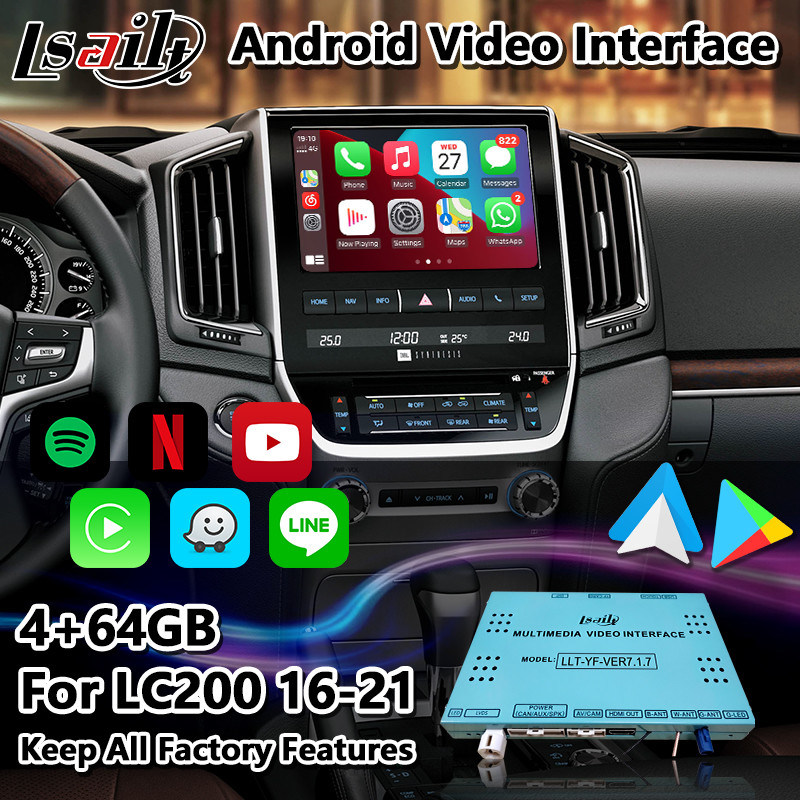 Toyota Land Cruiser 200 Sahara Android Carplay Interface for LC200 2016 ...