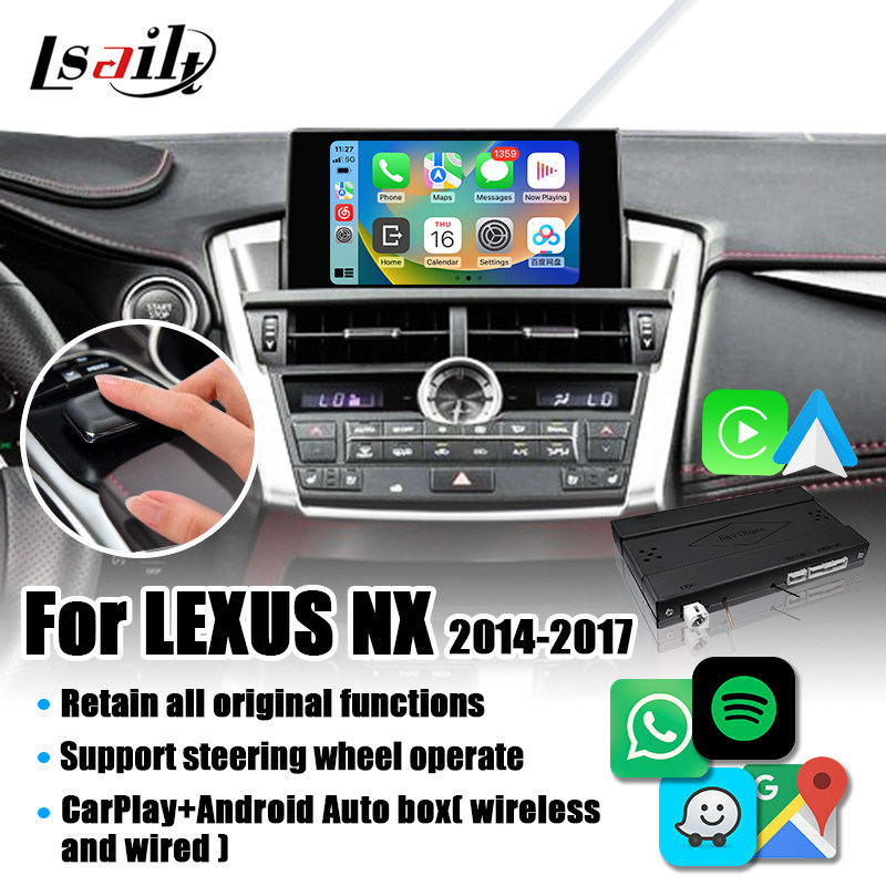Wireless CarPlay Interface for Lexus NX NX200t NX300h Android Auto, Mirror Link, HiCar, CarLife