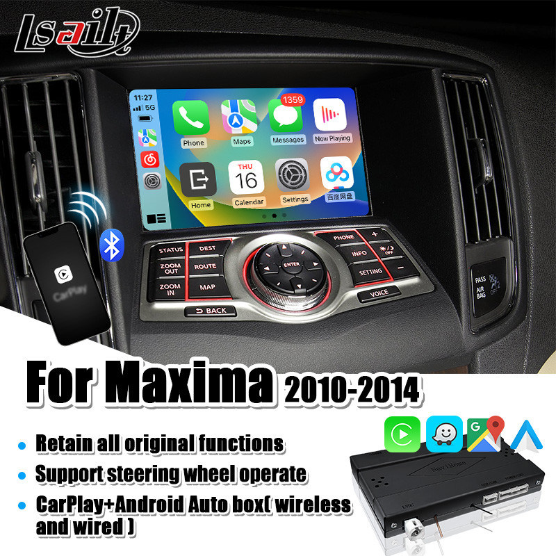 Lsailt Linux CarPlay Android Auto Interface for Nissan Maxima 2010-2014 ...