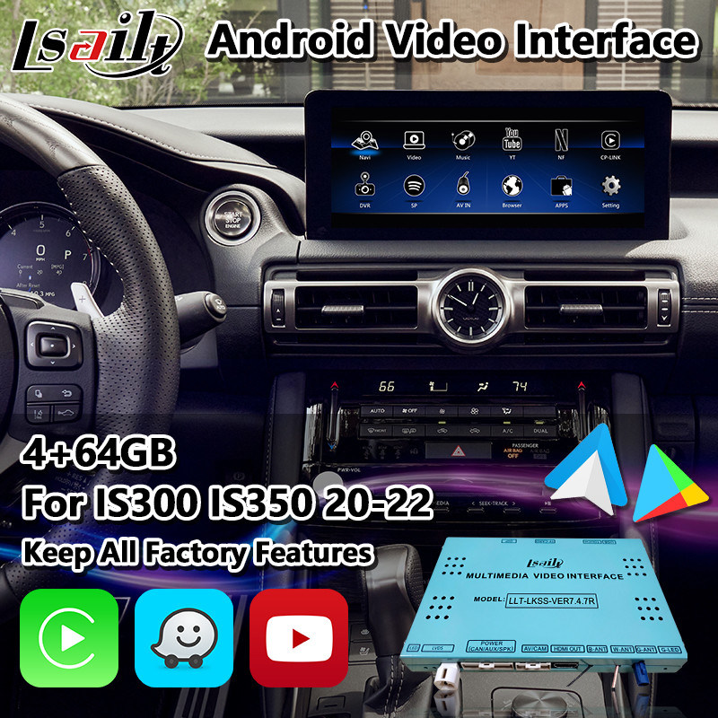 Lsailt Android Carplay Video Interface for Lexus IS IS300 IS350 IS300h ...