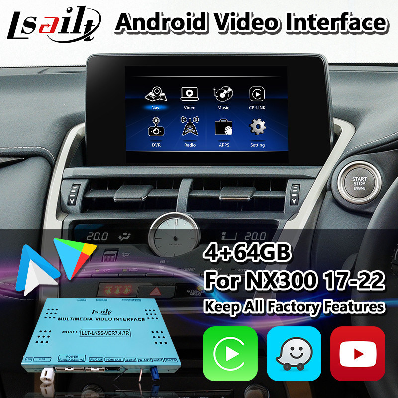 Lsailt Android Carplay Interface for Lexus NX300 NX 300 2017-2021 New ...