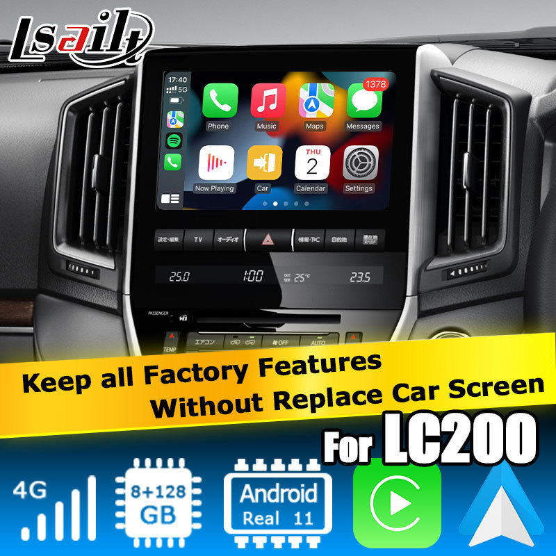 Toyota Land Cruiser LC200 Android video interface 8+128GB powered by ...