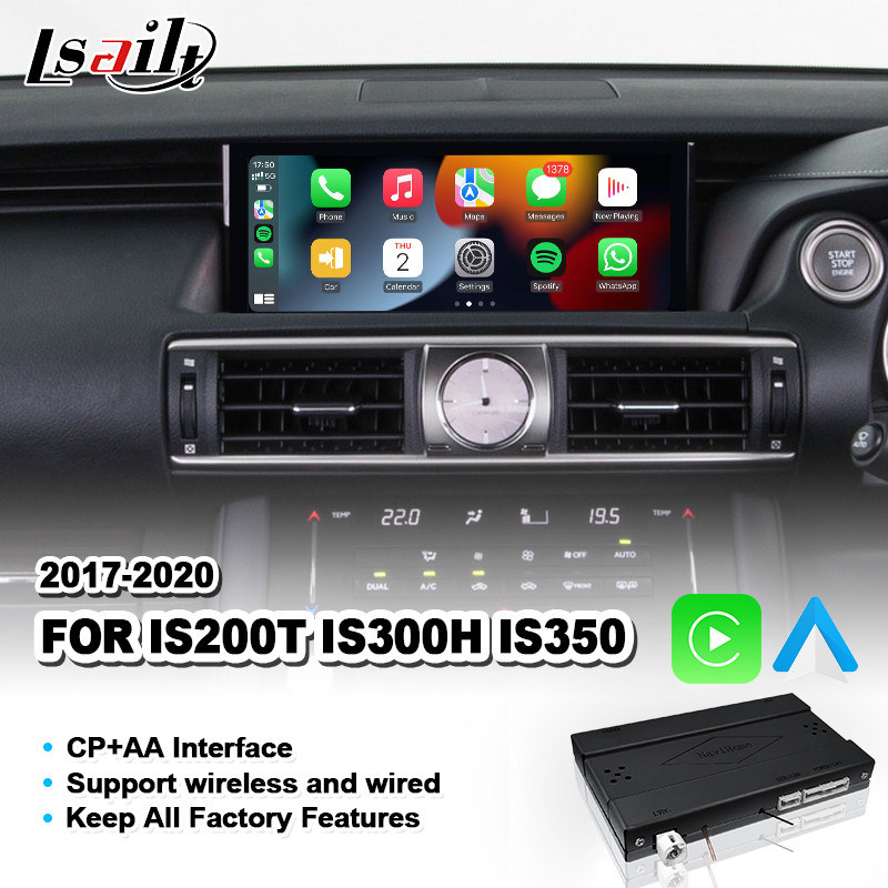 Wireless Android Auto Carplay Interface For Lexus IS200T IS300H IS350 F ...