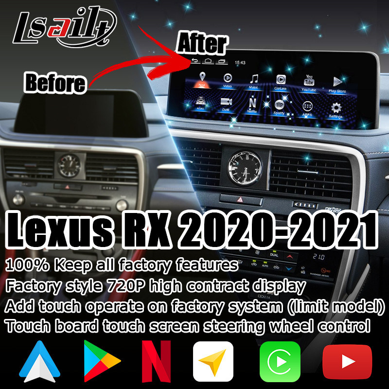 HD 12.3 Inches Android screen upgrade for Lexus RX350 RX450h Lsailt ...