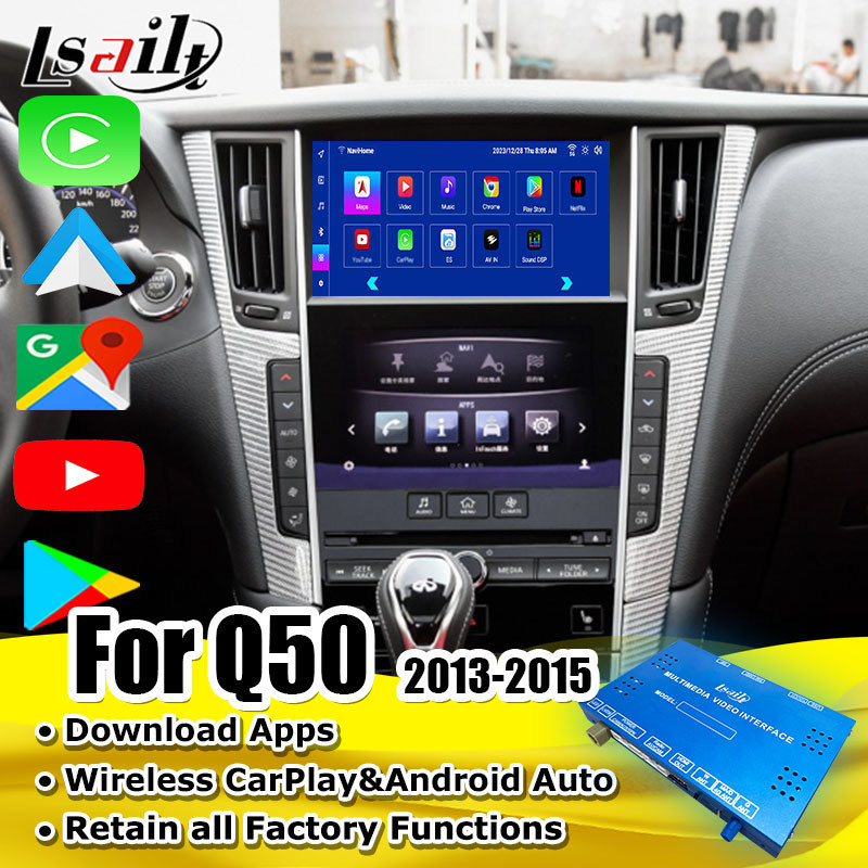 Android 11 Smart Infotainment Module for Infiniti Q50 2013-2015 In-Car Multimedia Integration ...