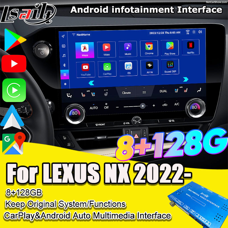 Lsailt Qualcomm Lexus Video Interface for Lexus NX260 NX350H LX RX ES ...