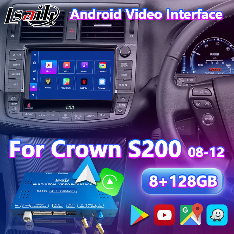 Lsailt Android Multimedia Video Interface for 2008-2012 Toyota Crown ...