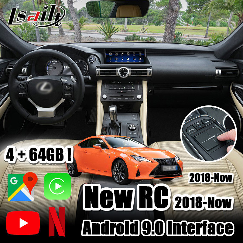 PX6 RK3399 CarPlay/Android Interface for Lexus 2013-2021 RC with Android Auto, NetFlix, YouTube ...