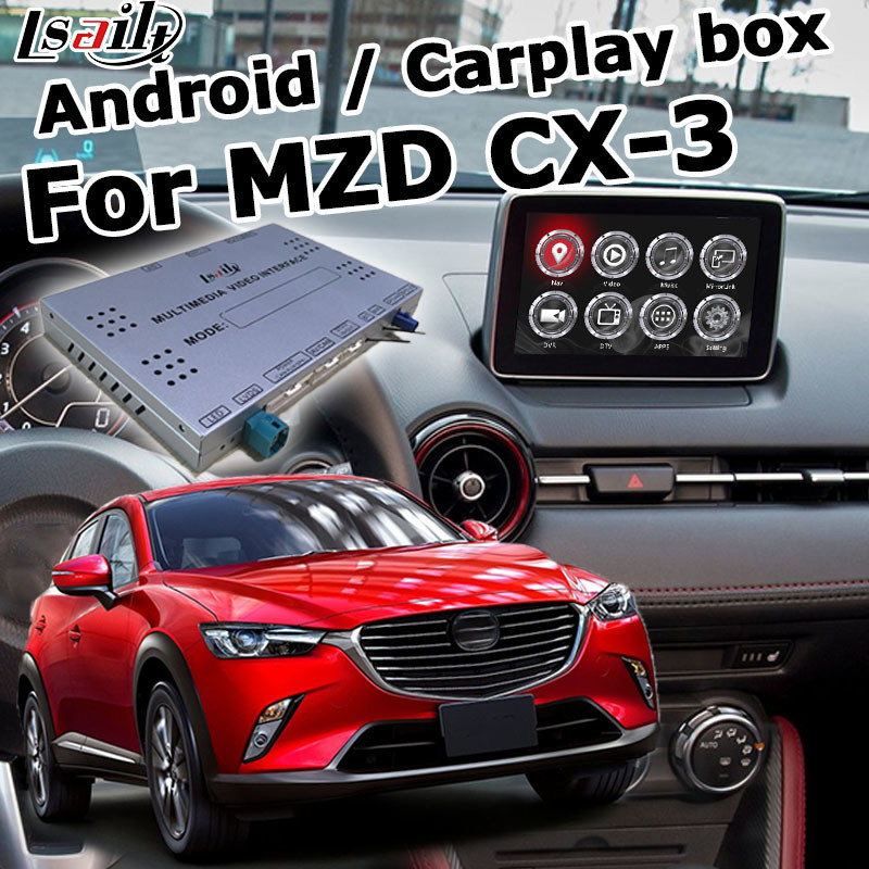 Mazda CX-3 CX3 Navigation video interface Android auto Mazda knob ...