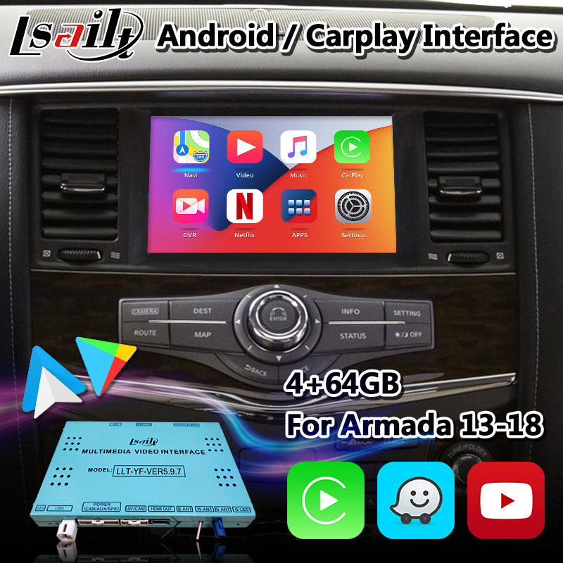 Android Car Video Interface Box for Nissan Armada With Wireless Android ...