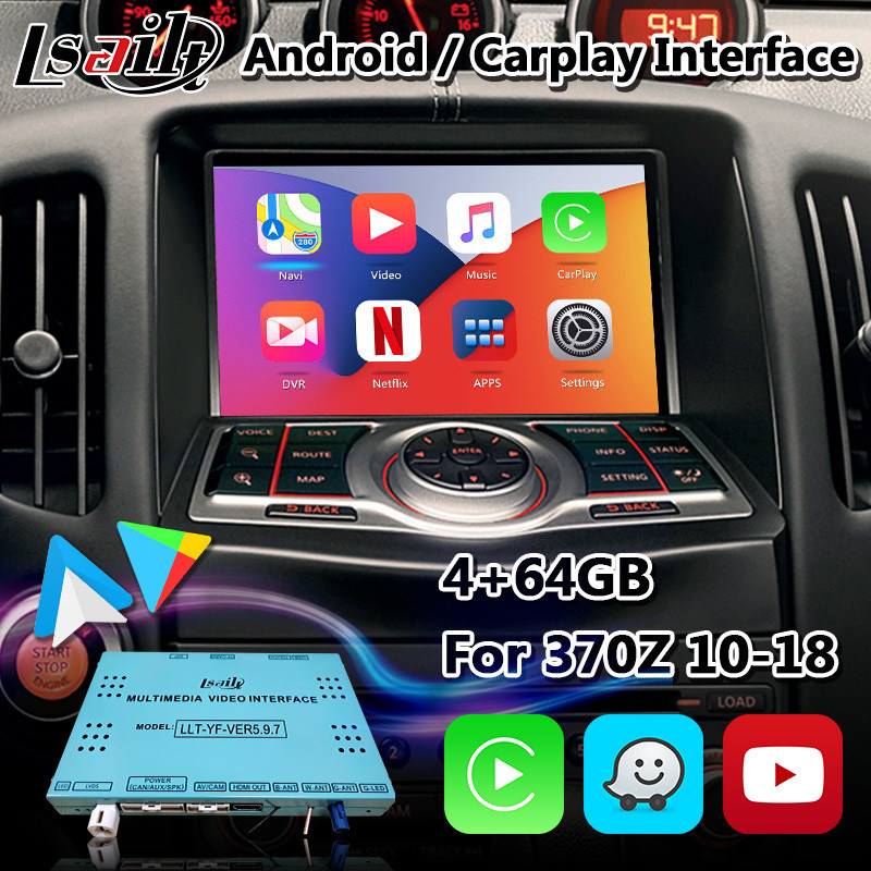 Lsailt Android Carplay Interface for Nissan 370Z With Wireless Android ...
