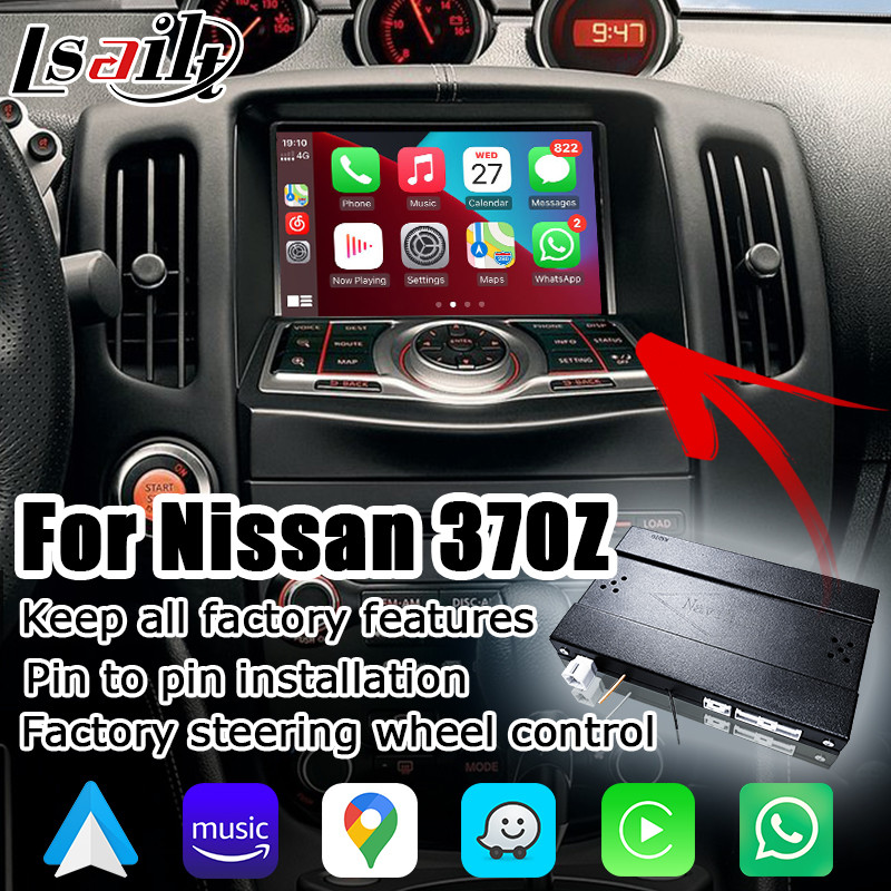 Lsailt Wireless Carplay Android Auto Interface For Nissan 370z Fairlady ...