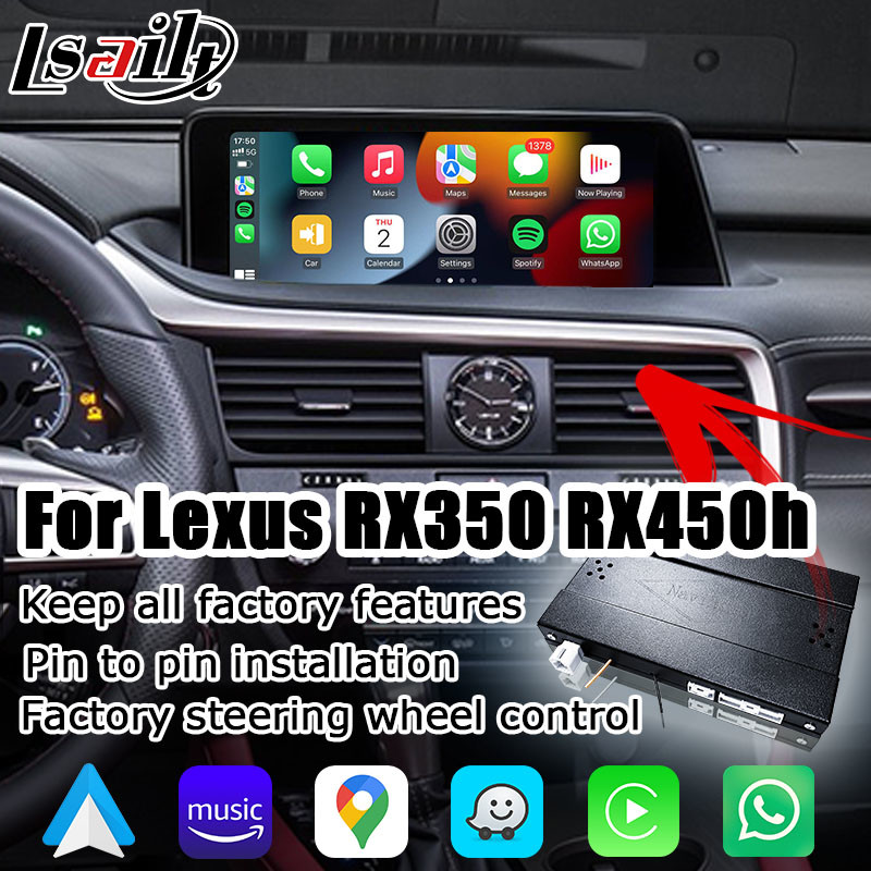 Lexus RX350 RX450h RX200t wireless carplay android auto screen ...