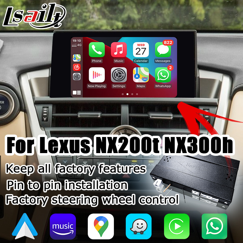 Lexus NX wireless carplay android auto screen mirroring projection ...