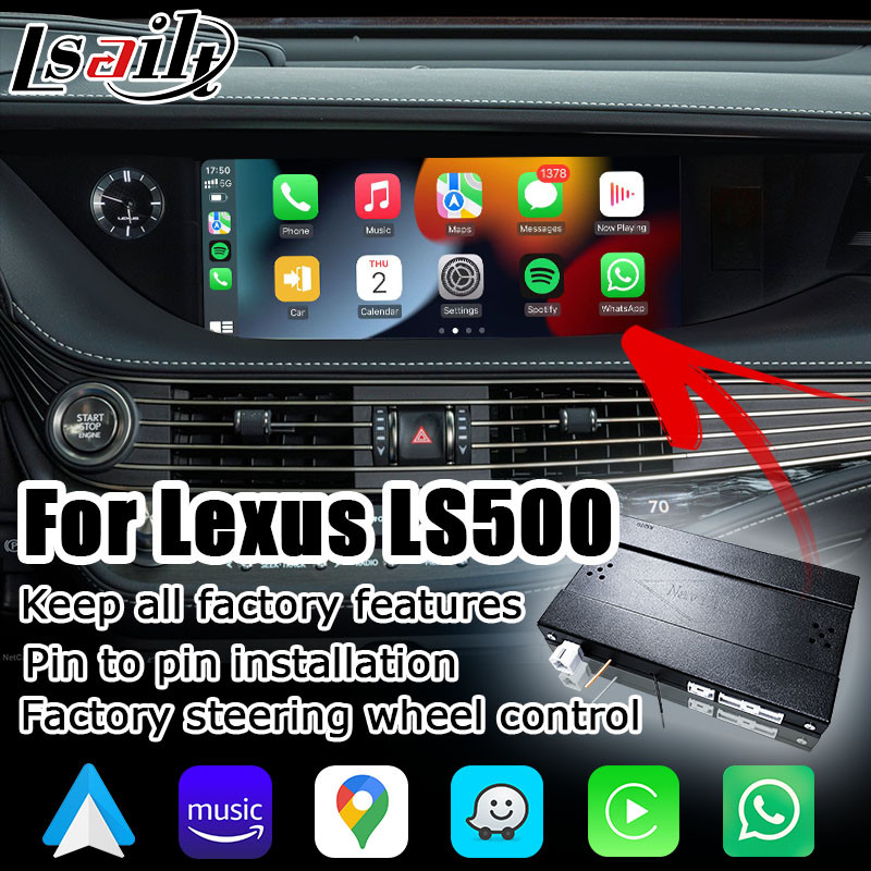 Lexus LS500 LS500h LS350 wireless carplay android auto screen mirroring ...