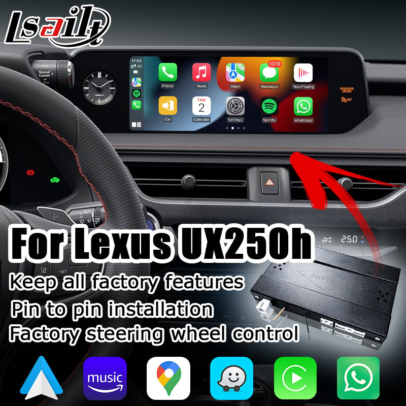 Lexus UX200 UX350h wireless carplay android auto screen mirroring multi ...