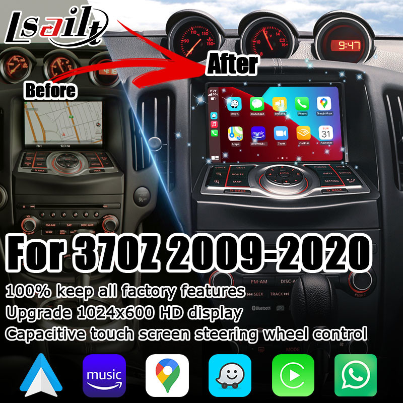 Nissan 370z IT06 wireless carplay android auto screen upgrade screen ...