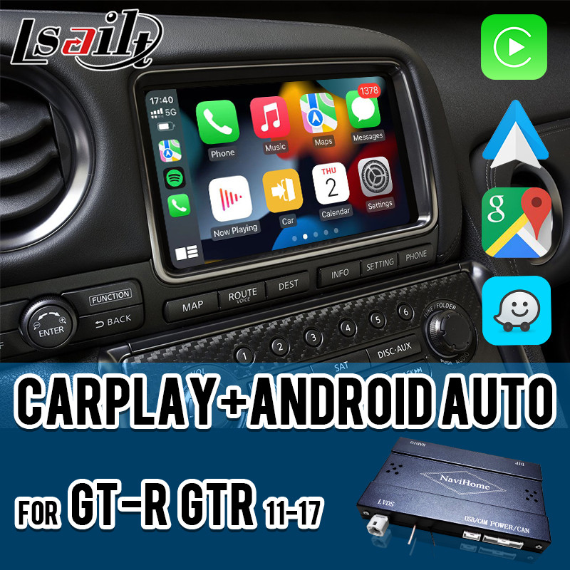 Wireless CarPlay Interface for GT-R GTR R35 2011-2017 Included Android ...