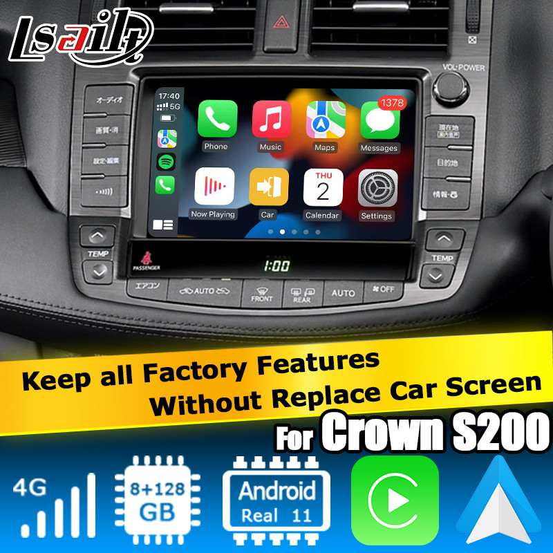 Toyota Crown GRS204 URS206 UZS207 S200 Android wireless Carplay Android ...