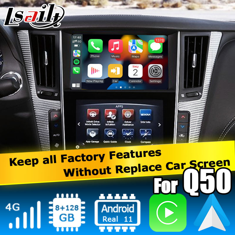 GPS carplay interface , 8+128GB Android 11 navigation box interface for ...