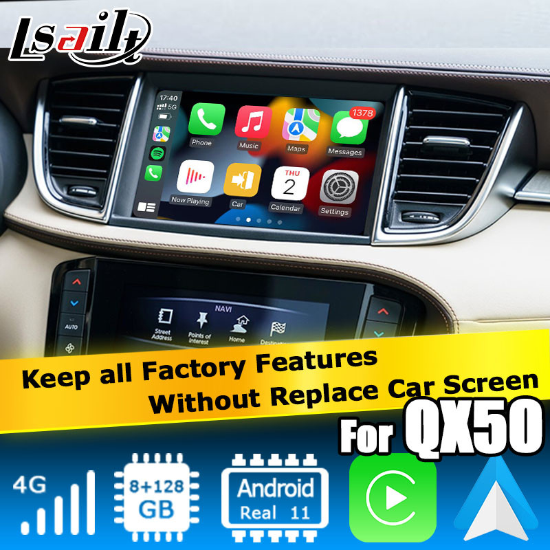 Carplay Navigation Android Navigation Video Interface Infiniti QX50 2018