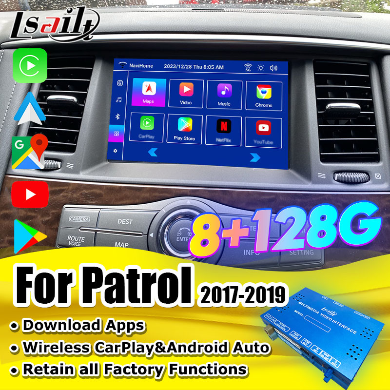 Lsailt Smart Infotainment Module for Nissan Patrol 2017-2019 In-Car ...