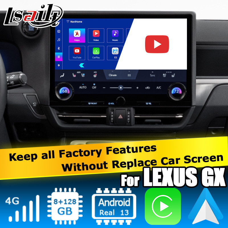 Lexus GX550 GX550h Anroid 13 video interface base on Qualcomm 6125 8+128GB
