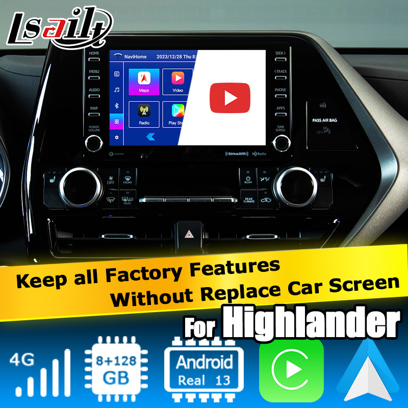 Car Video Interface wireless carplay android auto Android 13 TOYOTA ...