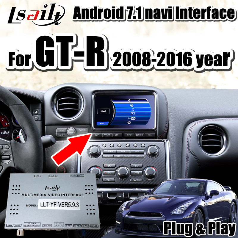 Android Auto Interface for GT-R 2008-2016 with Android 7.1 navigation ...
