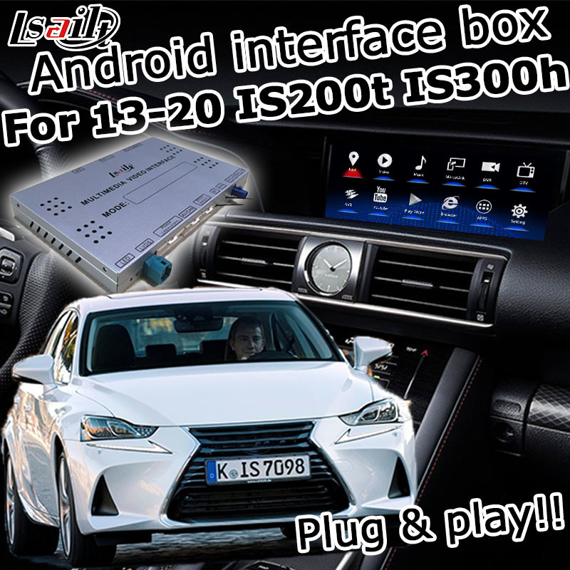 Android auto carplay box Lexus IS200t IS300h knob mouse control waze ...