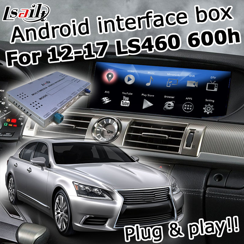 Lexus LS460 LS600h Car GPS navigation box carplay Android auto fast speed youtube