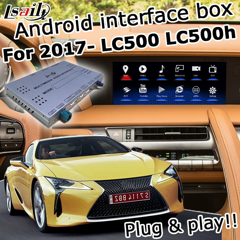 Lexus LC500 LC500h GPS Navigation Box video interface wireless carplay ...