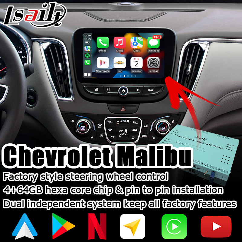 Android auto Carplay Navigation System for Chevrolet Malibu video interface