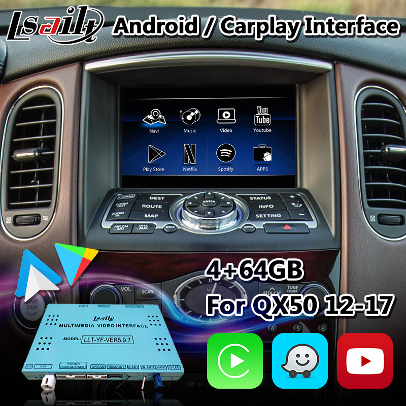 Lsailt Infiniti Carplay Box, Android GPS Navigation Interface for QX50 ...